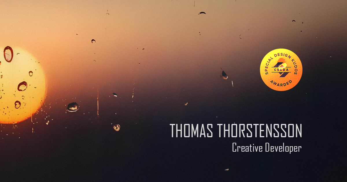 Thomas Thorstensson • Creative Dev 4160